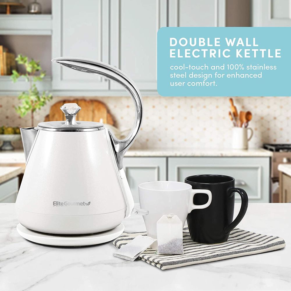 Elite Gourmet EKT 1203W Chaleira Elétrica de 1,2L com Desligamento ...