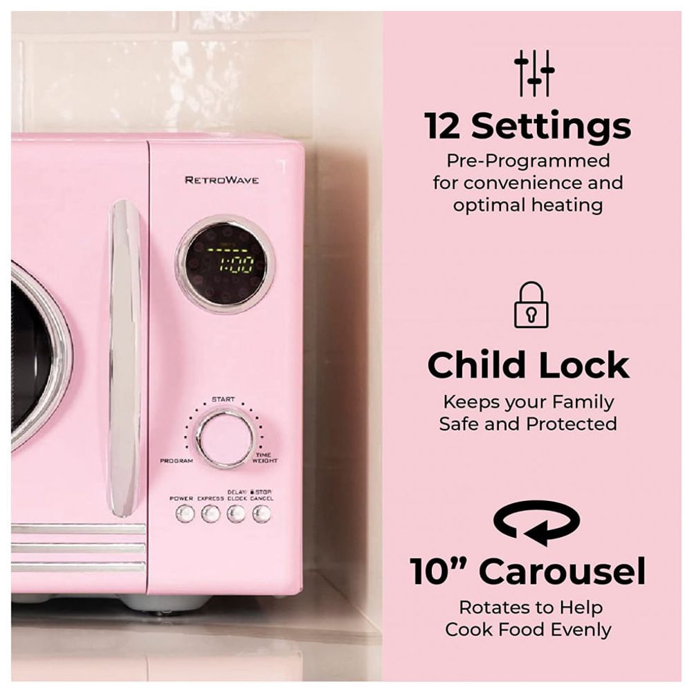 Micro ondas de Bancada 25 Litros Multifuncional, 800W, 110v, NOSTALGIA ...