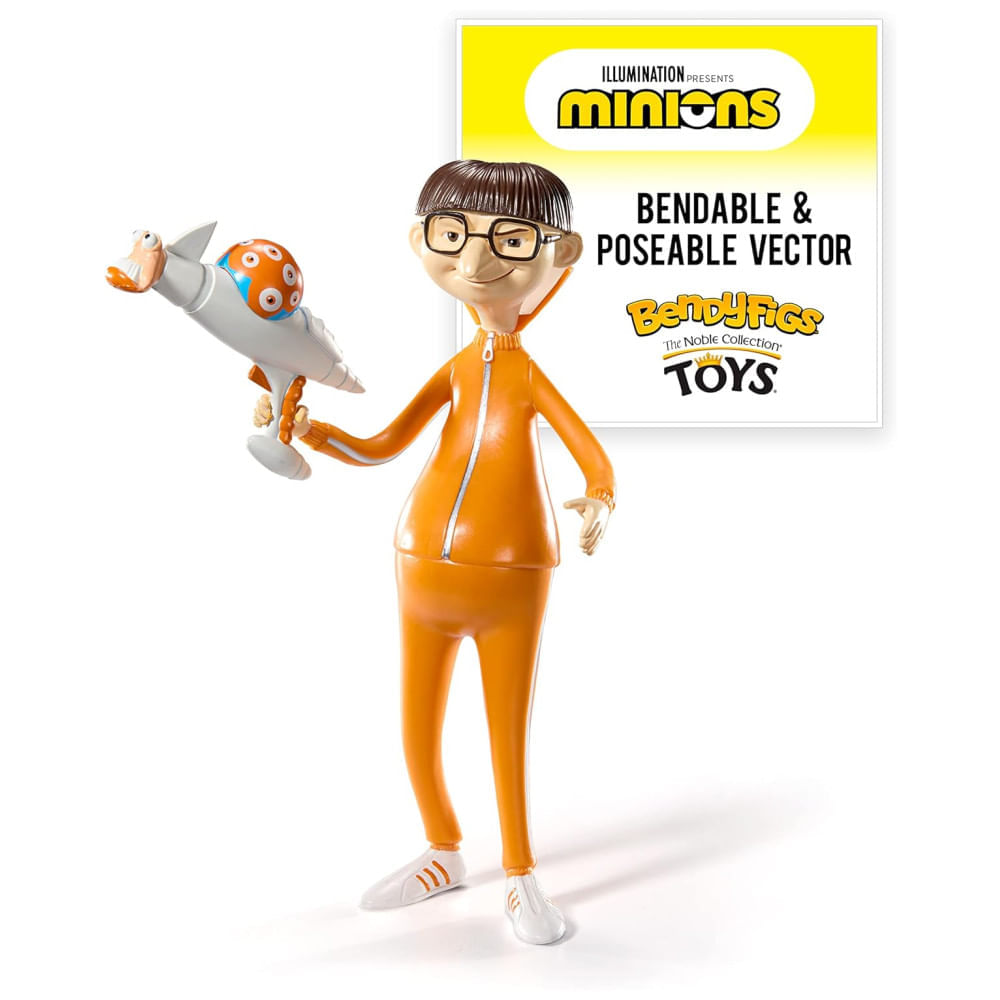 Victor Vector Perkins do Minions Dobrável e Articulável com 16 cm de ...